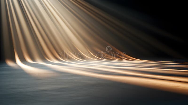 Dramatic Light Rays Flowing Over a Textured Surface. a Stunning ...