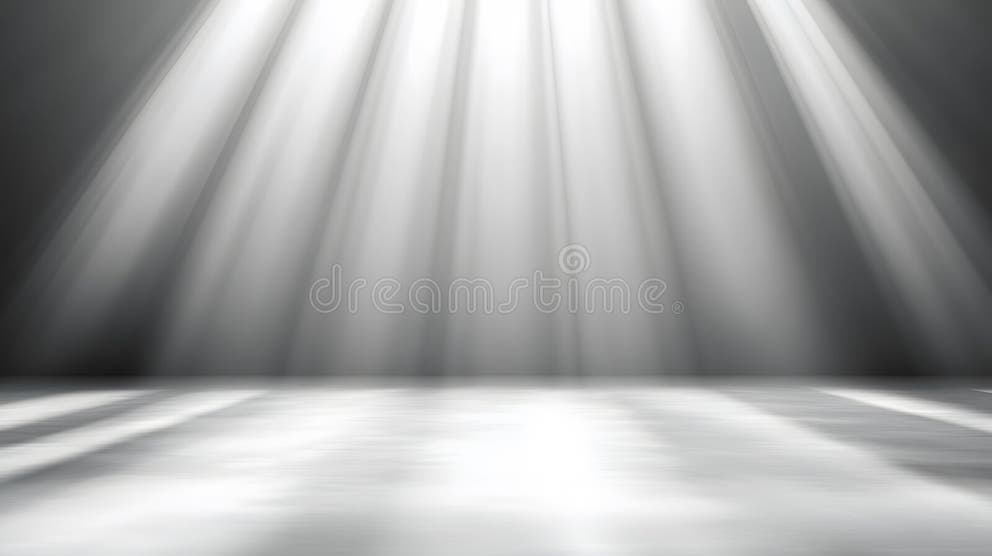 Dramatic Light Rays Studio Background Grey White Stock Photo Stock ...