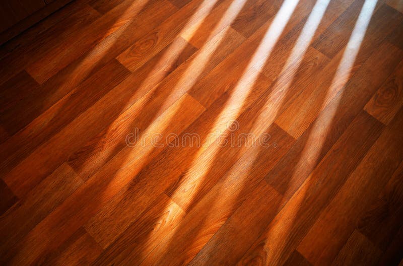 Dramatic Light Rays on Wooden Floor Backdrop Stock Image - Image of ...