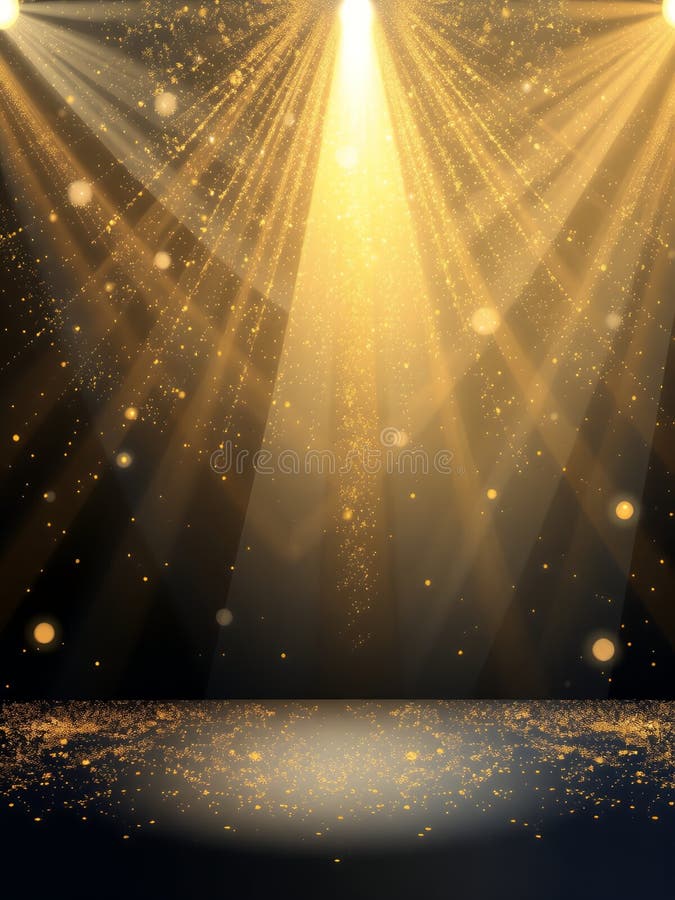 Dramatic Lighting Creates a Magical Atmosphere on a Dark Stage for ...