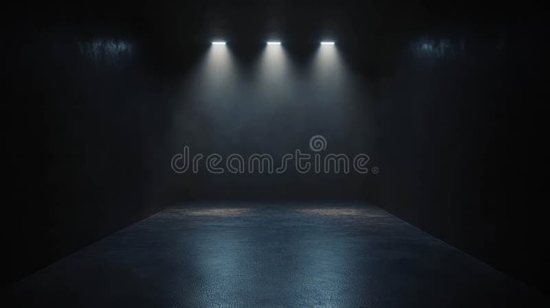 Dramatic Lighting on Dark Grey Black Wall Texture for Creative Design ...