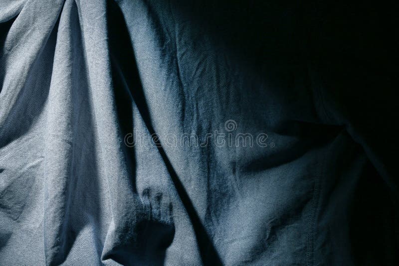 Dramatic Lighting on Denim Fabric Stock Image - Image of dark, fabric ...
