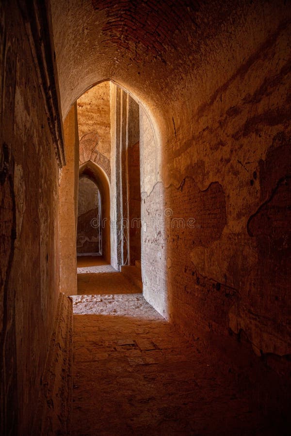 Dramatic Lighting Inside One of the Thousands of Buddhist Temples in ...