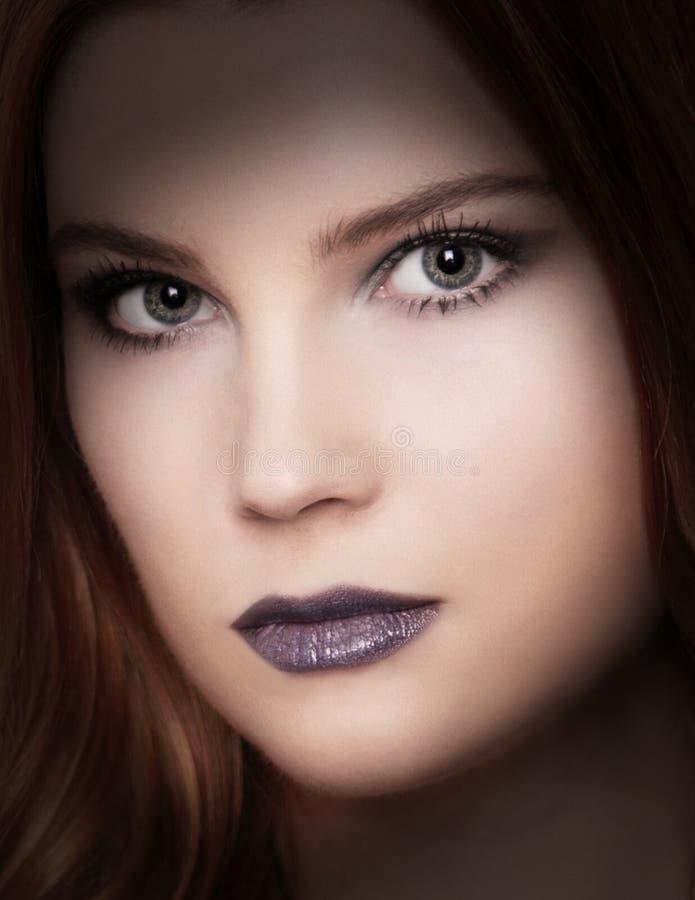 Dramatic Lighting on Models Eyes Stock Photo - Image of moody, face ...