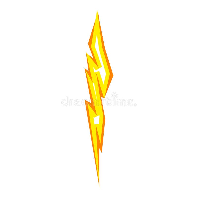 Dramatic Lightning Bolt Icon Cartoon Vector. Storm Weather Stock Vector ...
