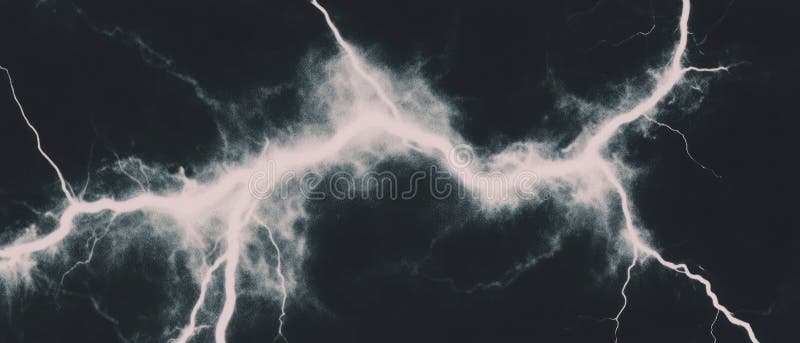Dramatic Lightning Forks Branching Across a Dark Background with ...