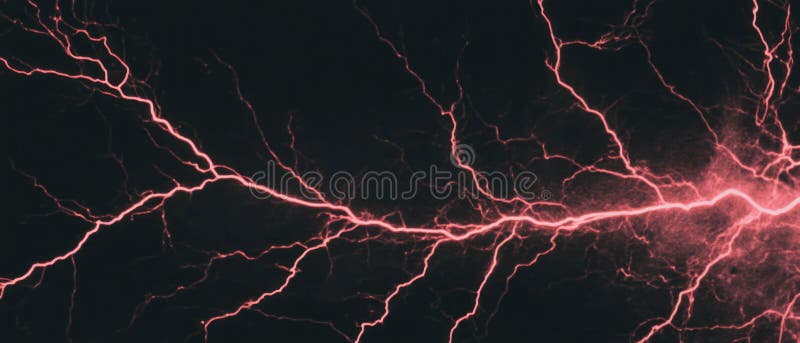 Dramatic Lightning Forks Create Electric Discharge on a Black ...
