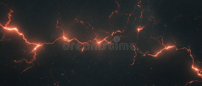 Dramatic Lightning Overlay Texture with Depth of Field and Blurred ...