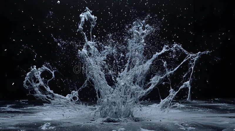 Dramatic Liquid Explosion Abstract Art Splash Stock Photo Stock ...