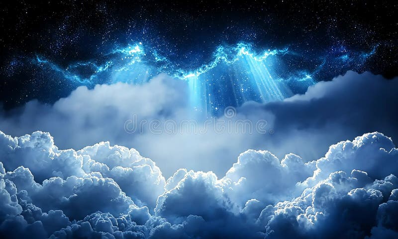 Dramatic, Luminous Clouds at Night Stock Footage - Video of storm, lightning: 368353496