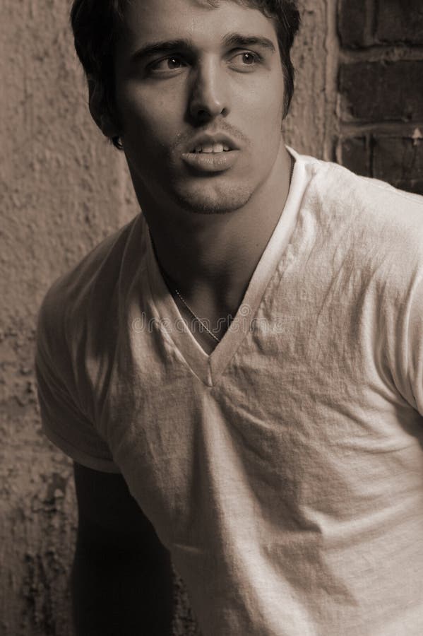 Dramatic male model stock image. Image of stare, student - 1447833