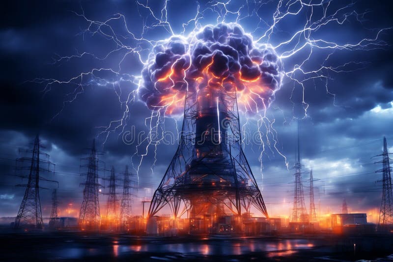 Electrifying Power Surge: Lightning Strikes Transformer Description ...