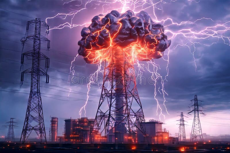 Electrifying Power Surge: Lightning Strikes Transformer Description ...