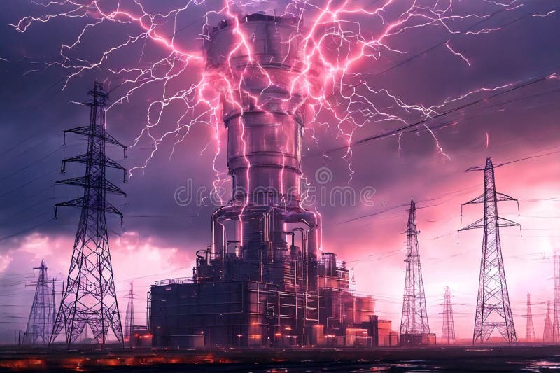Electrifying Power Surge: Lightning Strikes Transformer Description ...