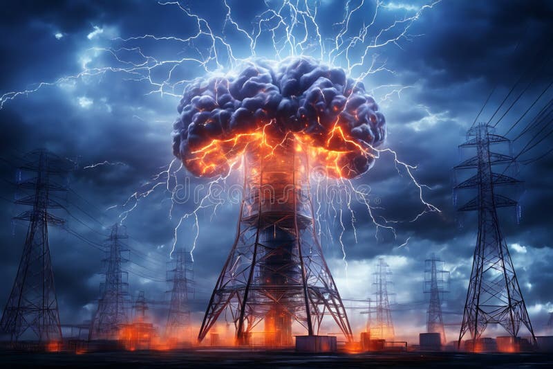 Electrifying Power Surge: Lightning Strikes Transformer Description ...