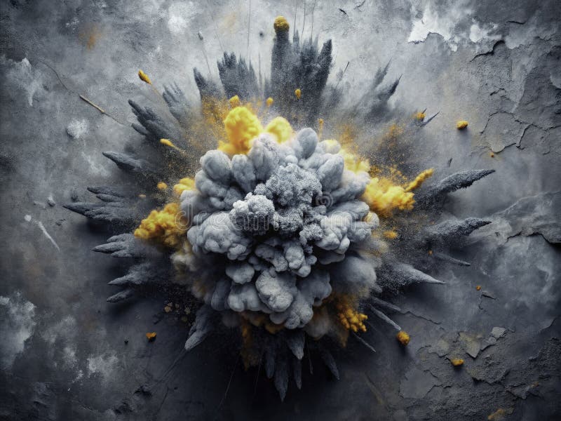 Dramatic Monochromatic Explosion Texture Background a Detailed ...