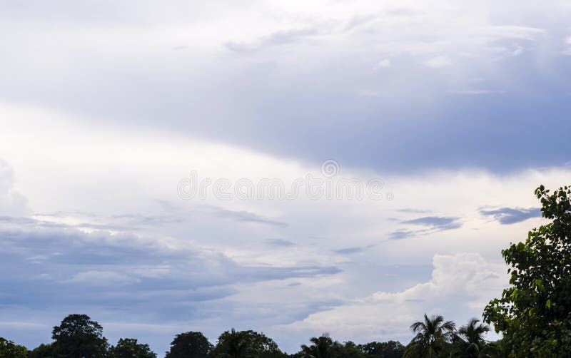Dramatic Monsoon Cloud Formation in the Blue Sky Stock Photo - Image of ...