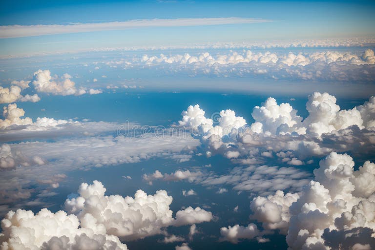 A Dreamy and Ethereal Cloudscape with Wispy Clouds Floating in a Pastel ...