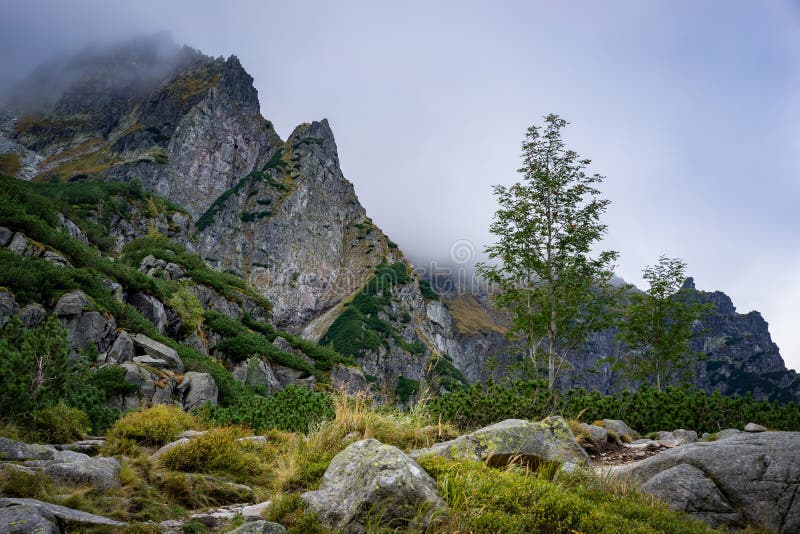 Dramatic Mountain Landscape Stock Image - Image of stone, zakopane ...