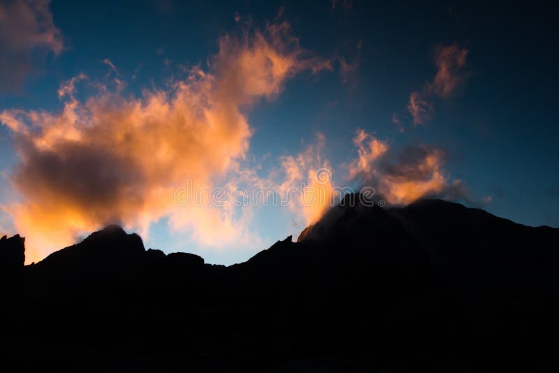 Dramatic mountains stock photo. Image of yellow, nature - 22068990