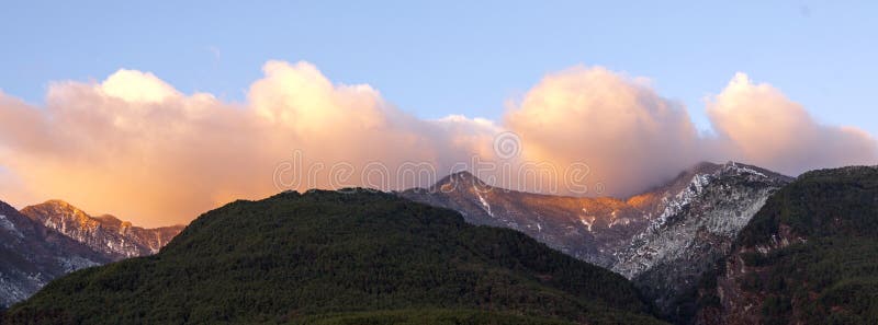 Dramatic Mountaintops stock image. Image of covered, outside - 25148347