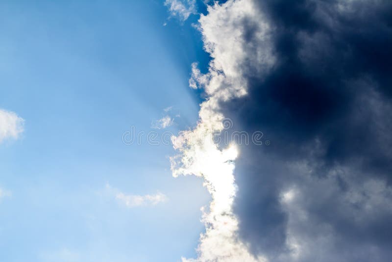 Dramatic clouds at sunset. stock photo. Image of color - 160716080
