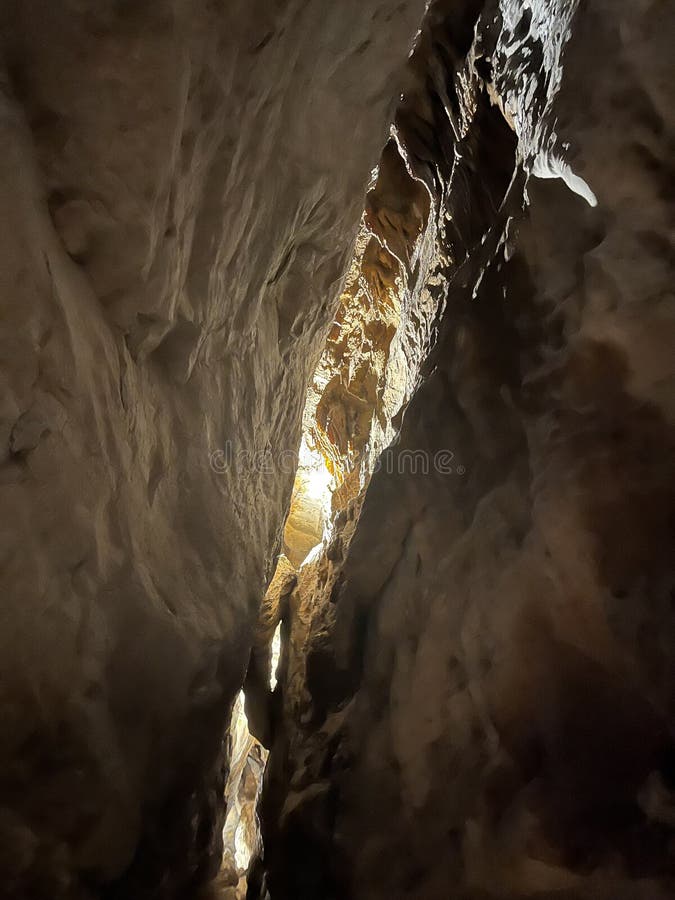 Dramatic Natural Rock Formation in an Underground Cave with Light Rays ...