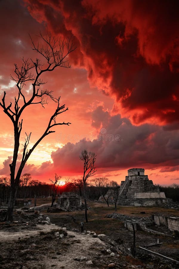 Dramatic nature background stock illustration. Illustration of ...