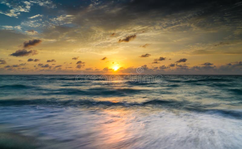 Dramatic Ocean Sky stock photo. Image of sunrise, outdoors - 73188920