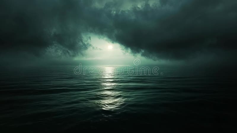 Dramatic Ocean Wave Crashing during a Vibrant Sunset with Dark Clouds ...