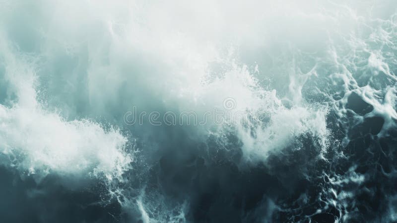 Dramatic Ocean Waves Crashing Against Each Other in a Powerful Natural ...