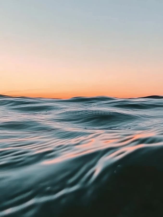 Dramatic Ocean Waves at Sunset. Capturing the Beauty of Natures Evening ...