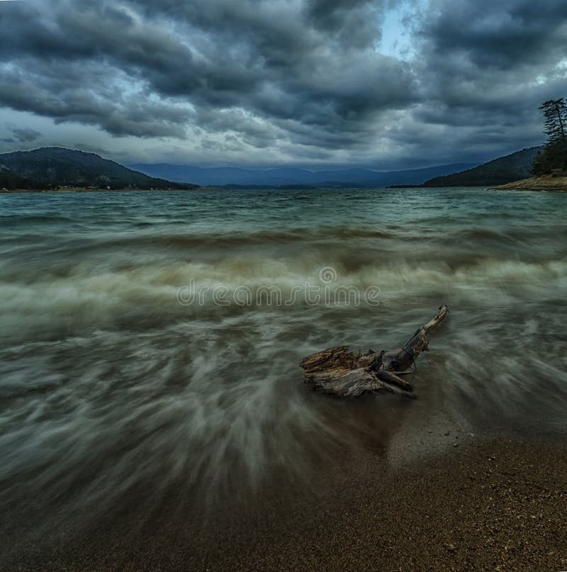 Dramatic ocean stock photo. Image of clouds, gulf, nature - 68348174