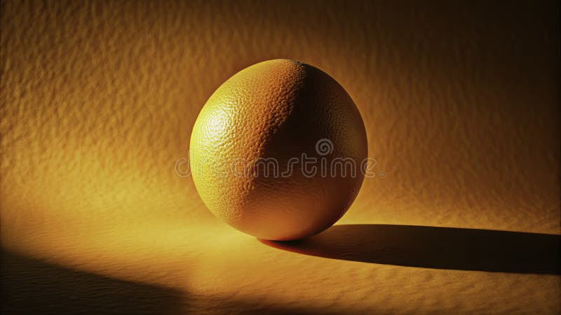 Dramatic Orange Orb Silhouette Against a Minimalist Sunset Backdrop a ...