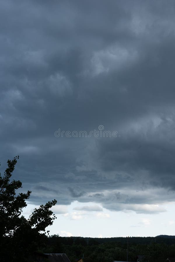 Dramatic Overcast Sky: Captivating Cloud Formations Gathering for a ...