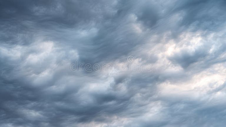 The Dramatic Overcast Sky Filled with Dynamic Clouds and Subtle Light ...