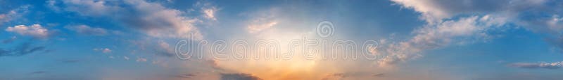Dramatic Panorama Sky with Cloud on Sunrise and Sunset Time. Stock ...