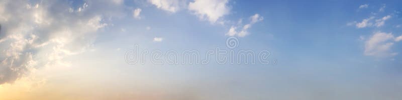 Dramatic Panorama Sky with Cloud on Twilight Time. Stock Photo - Image ...