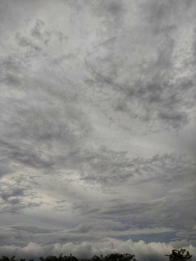 Dramatic Panorama Sky with Storm Cloud on a Cloudy Day Stock Image ...