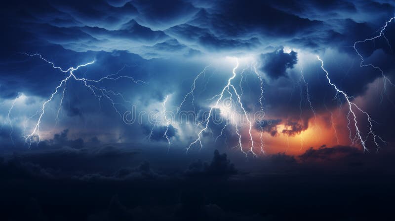 A Dramatic Photo Capturing the Majesty of a Approaching Thunderstorm ...