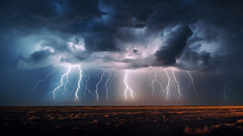 A Dramatic Photo Capturing the Majesty of a Approaching Thunderstorm ...