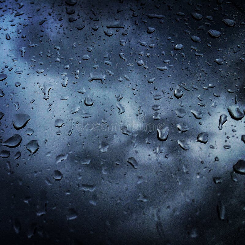 Dramatic Photo of Rain Water Drops on the Window Stock Image - Image of ...