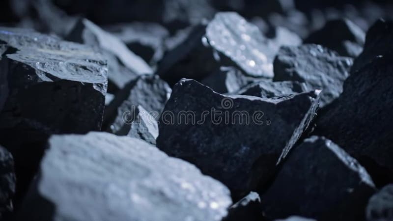 Dramatic Pile of Dark Gray Angular Rocks with Rough Textures in ...
