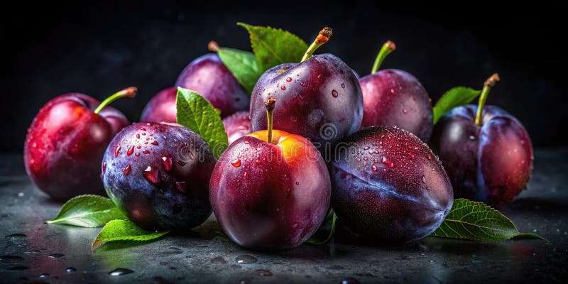 Dramatic Plum Still Life a Study in Texture Contrast and Dark Elegance ...