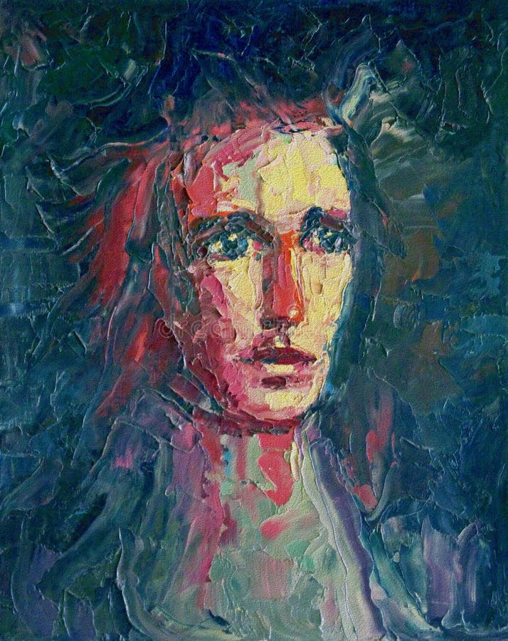 Dramatic portrait stock illustration. Illustration of dramatic - 5221138