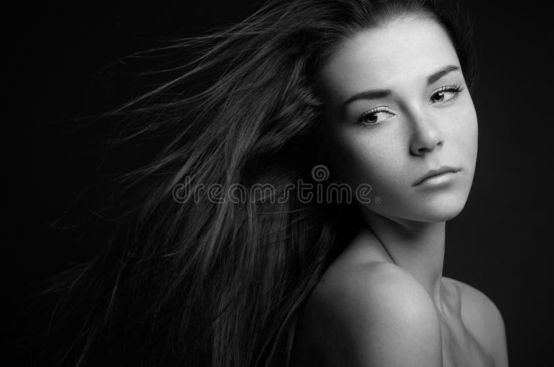 Dramatic Portrait Of A Girl Theme Portrait Of A Beautiful Lonely Girl