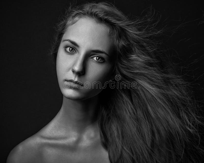 Dramatic Portrait Of A Girl Theme Portrait Of A Beautiful Lonely Girl