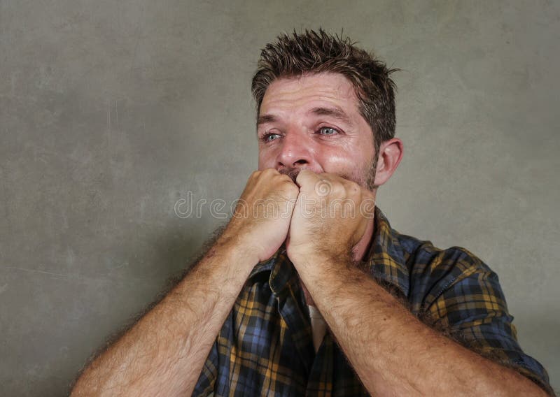 Dramatic Portrait of Young Sad and Depressed Man Feeling Anxious and ... Dramatic Portrait of Young Sad and Depressed Man Feeling Anxious and ...