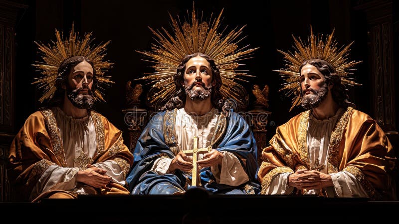 Dramatic Portrayal of Holy Trinity Inspired Baroque Art Divine Light ...
