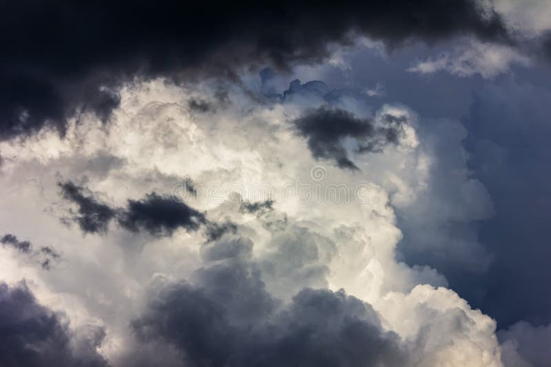 Dramatic Pre-storm Cloudy Sky on a Summer or Spring Day. Stock Photo ...